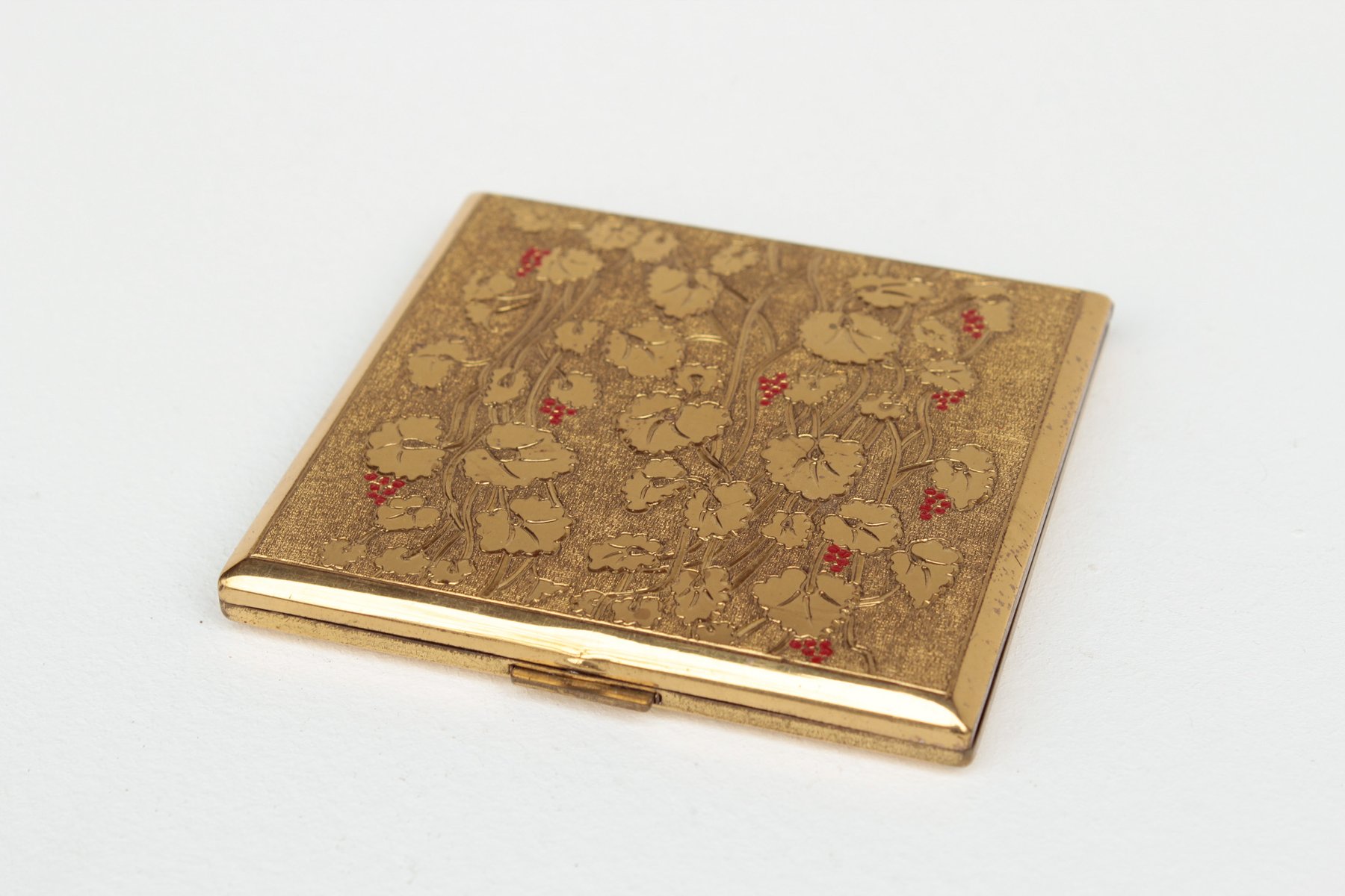 Art Deco Powder Compact in Tombac, 1930s for sale at Pamono