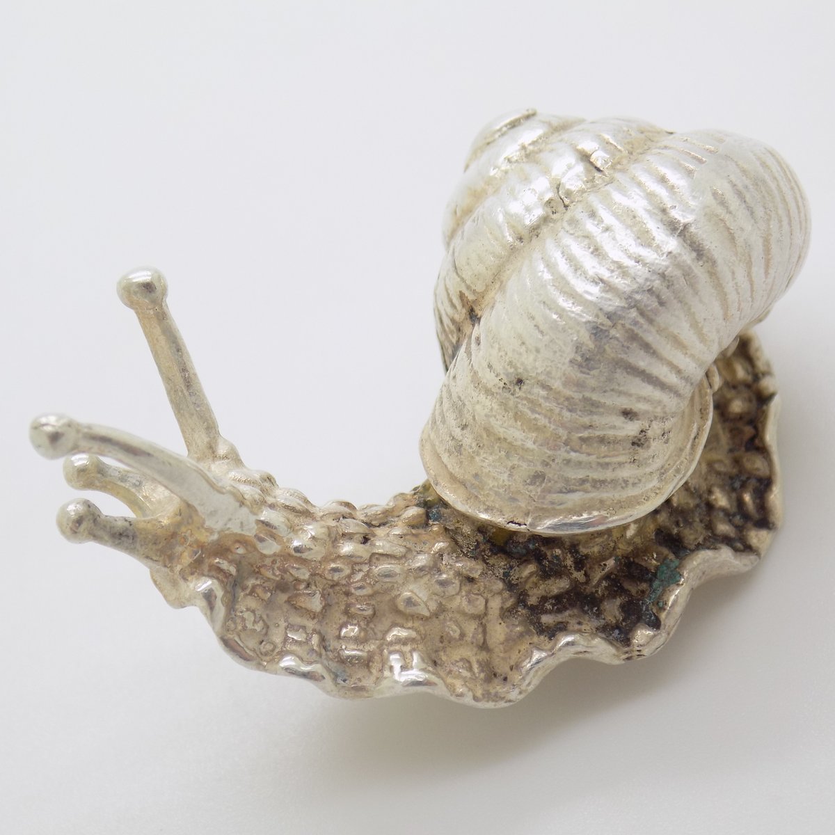Vintage Italian Handmade Silver Life Size Snail Figurine, 1960s for ...