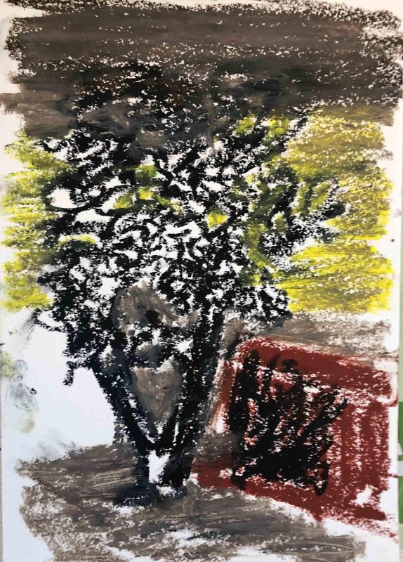 Alfredo Pizzi, Composition 3, Pastel Drawing, 2025 for sale at Pamono