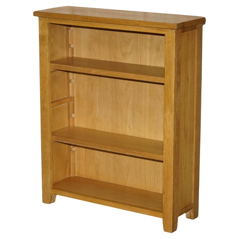 English Open Dwarf Library Bookcase in Light Oak for sale at Pamono