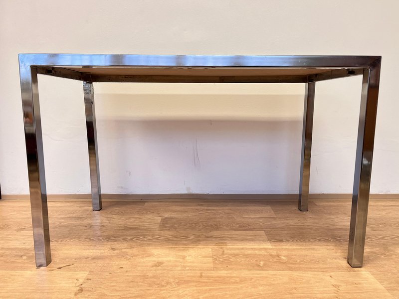 Wenge Wood and Chrome Dining Table from Ladislav Vrátník, 1970s for ...