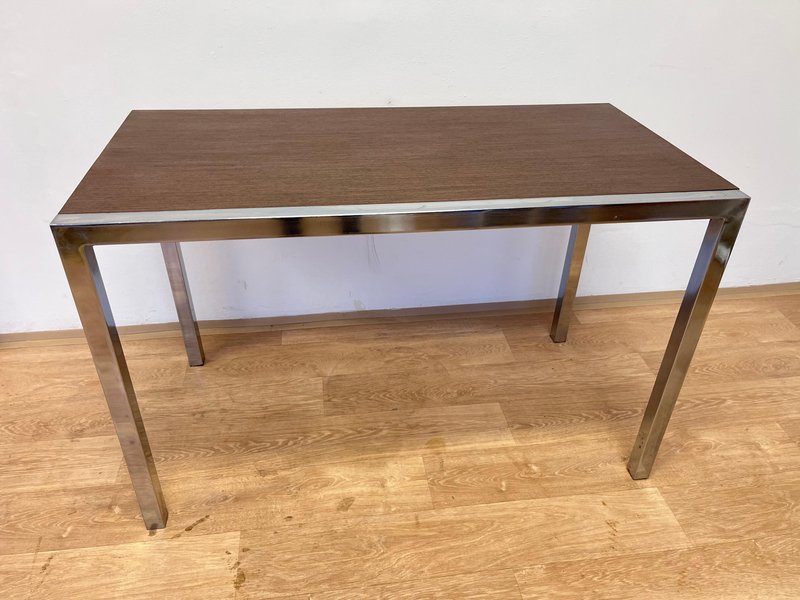 Wenge Wood and Chrome Dining Table from Ladislav Vrátník, 1970s for ...