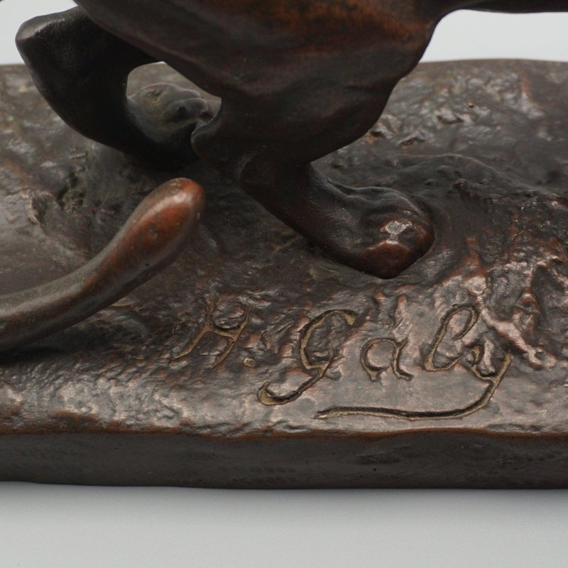 Hippolyte Marius Galy, Panther, 1920s, Bronze for sale at Pamono