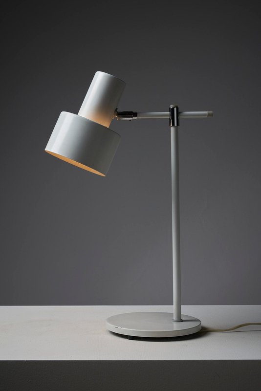 Lampe de Bureau Lento Blanche attribuée à Jo Hammerborg pour Fog ...