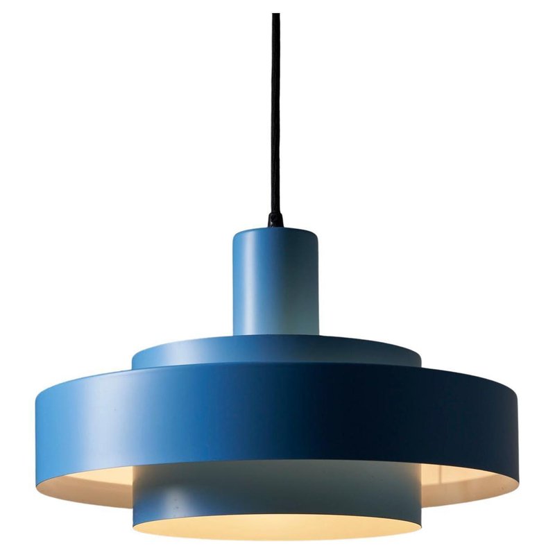 Blaue Equator Hängelampe von Jo Hammerborg für Fog & Mørup, 1968 bei ...