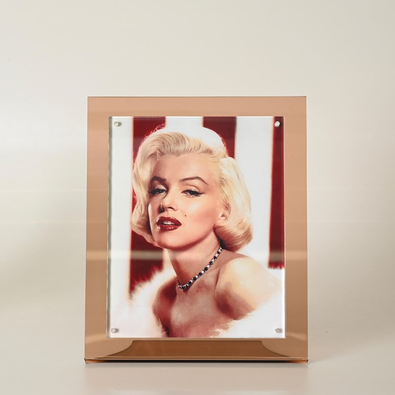 Mid-Century Modern Italian Smoked Pink Acrylic Photo Frame from Dior ...