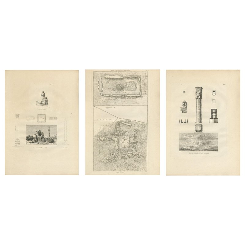 Dominique Baron Vivant Denon, Egypt Architecture and Topography, 1802 ...