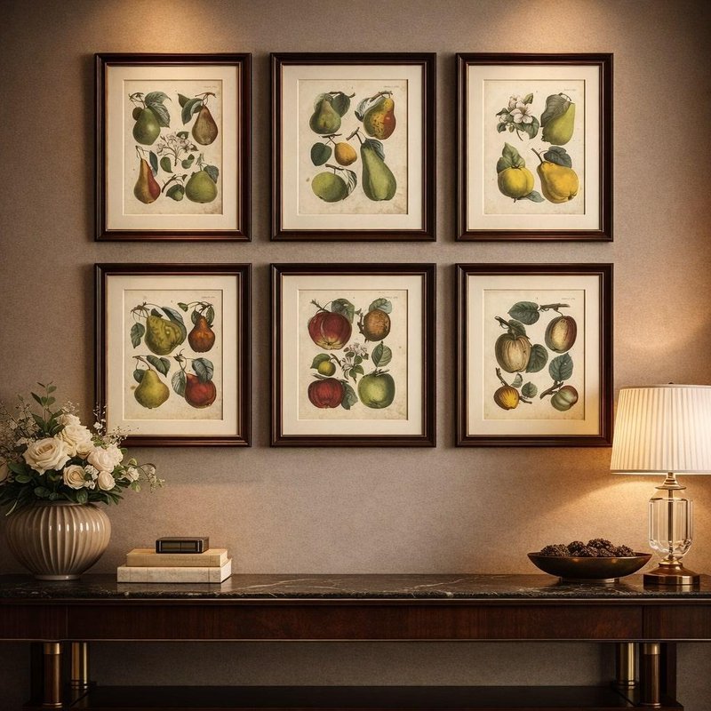 Dr. Calwer, Pears and Apples, 1854, Chromolithographs on Paper, Set of ...