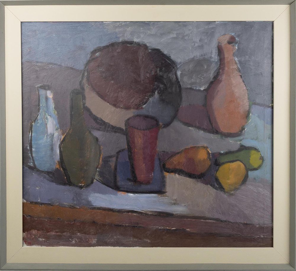 Torsten Anderström, Setup, 1960s, Oil on Canvas, Framed for sale at Pamono