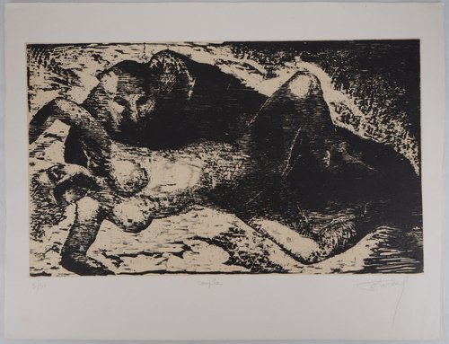 Francis Mockel, Couple, Etching for sale at Pamono