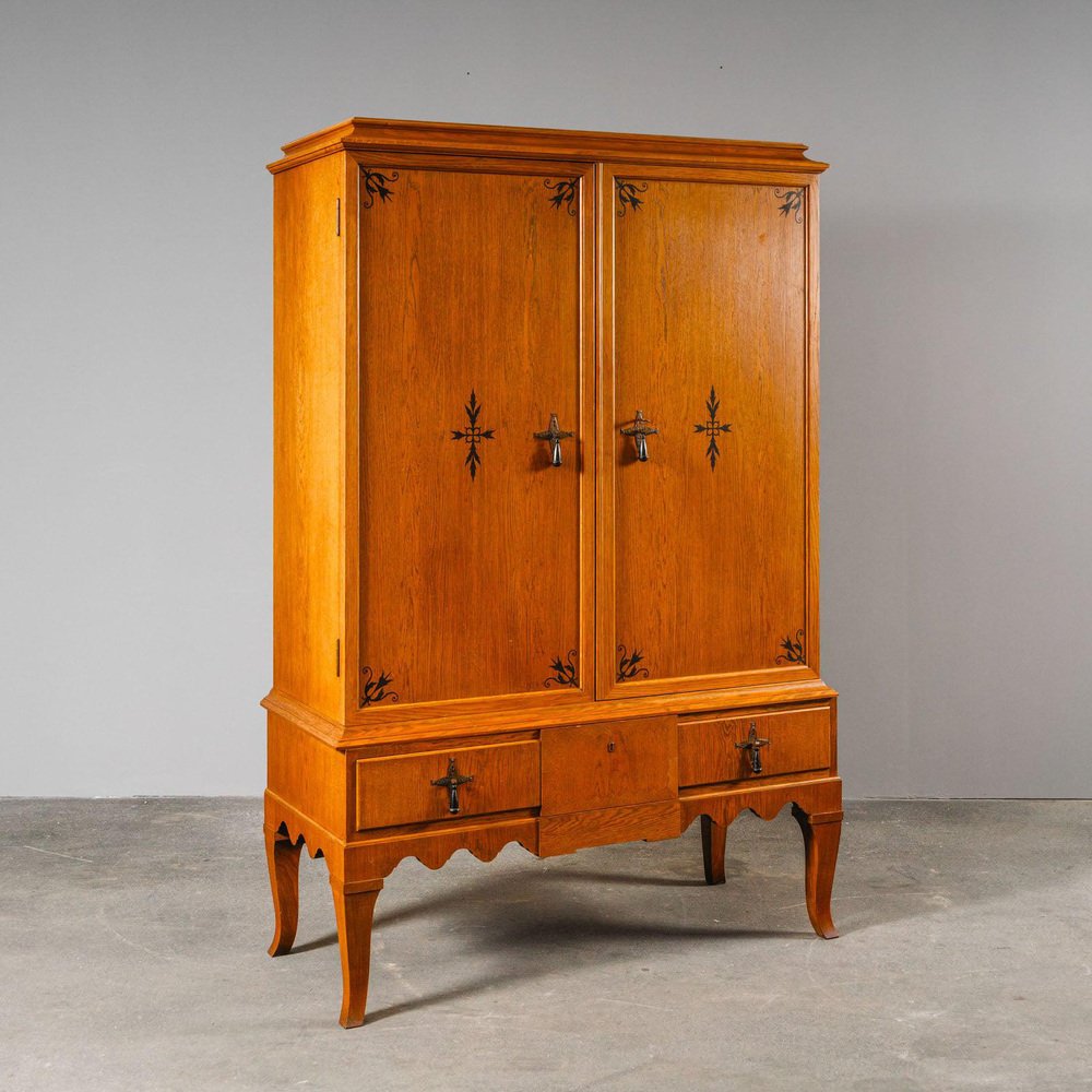 Art Nouveau Linen Wardrobe for sale at Pamono