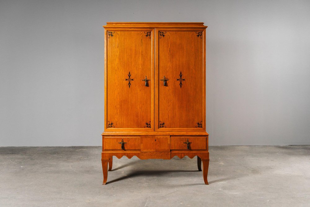 Art Nouveau Linen Wardrobe for sale at Pamono