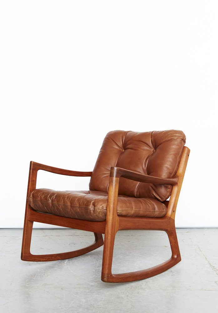 Mid-Century Modern Senator Rocking Chair by Ole Wanscher for Cado ...
