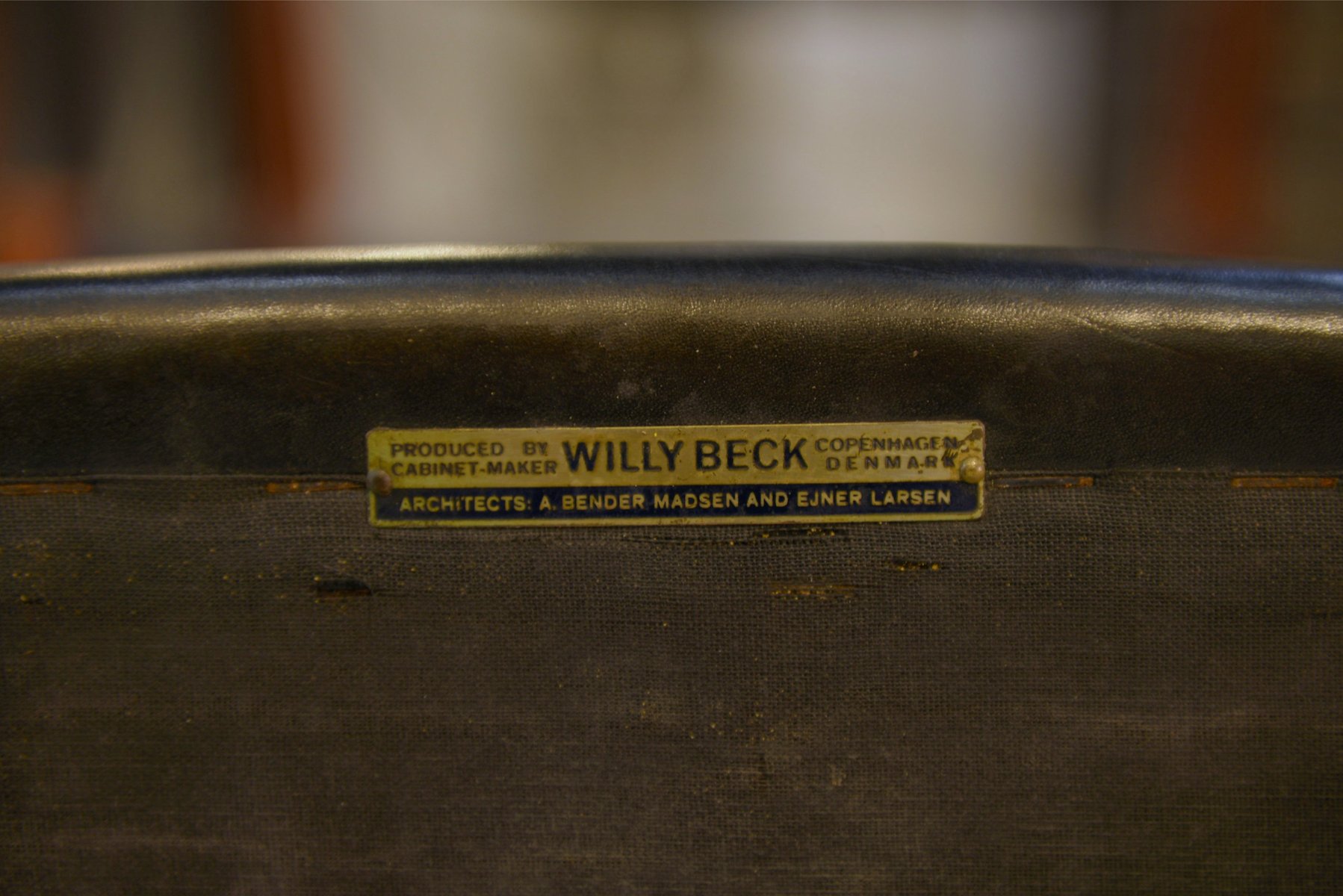 Scandinavian Chairs in Leather by Ejner Larsen and A. Bender Madsen for ...