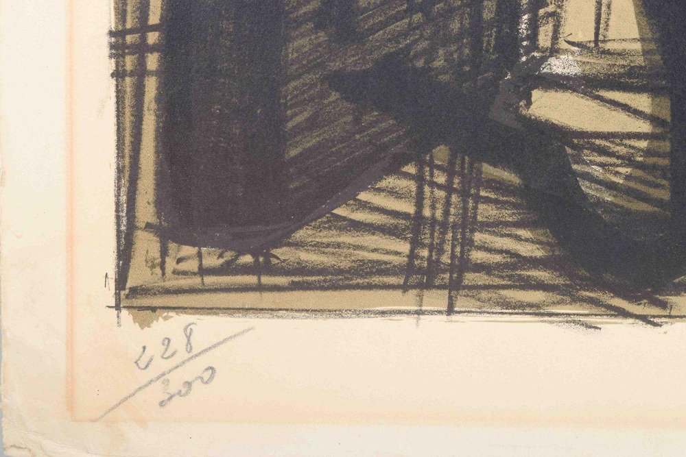 Bernard Buffet, Krug und Bügeleisen, 1990er, Farblithographie auf ...