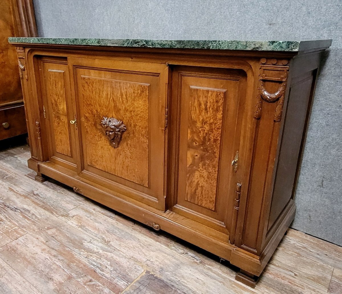 Buffet im Louis XVI-Stil aus Mahagoni und Wurzelholz bei Pamono kaufen