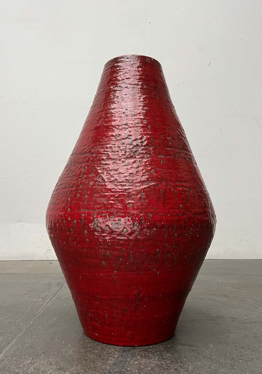 Mid-Century Modern West German Pottery WGP Floor Vase from Ü-Keramik ...