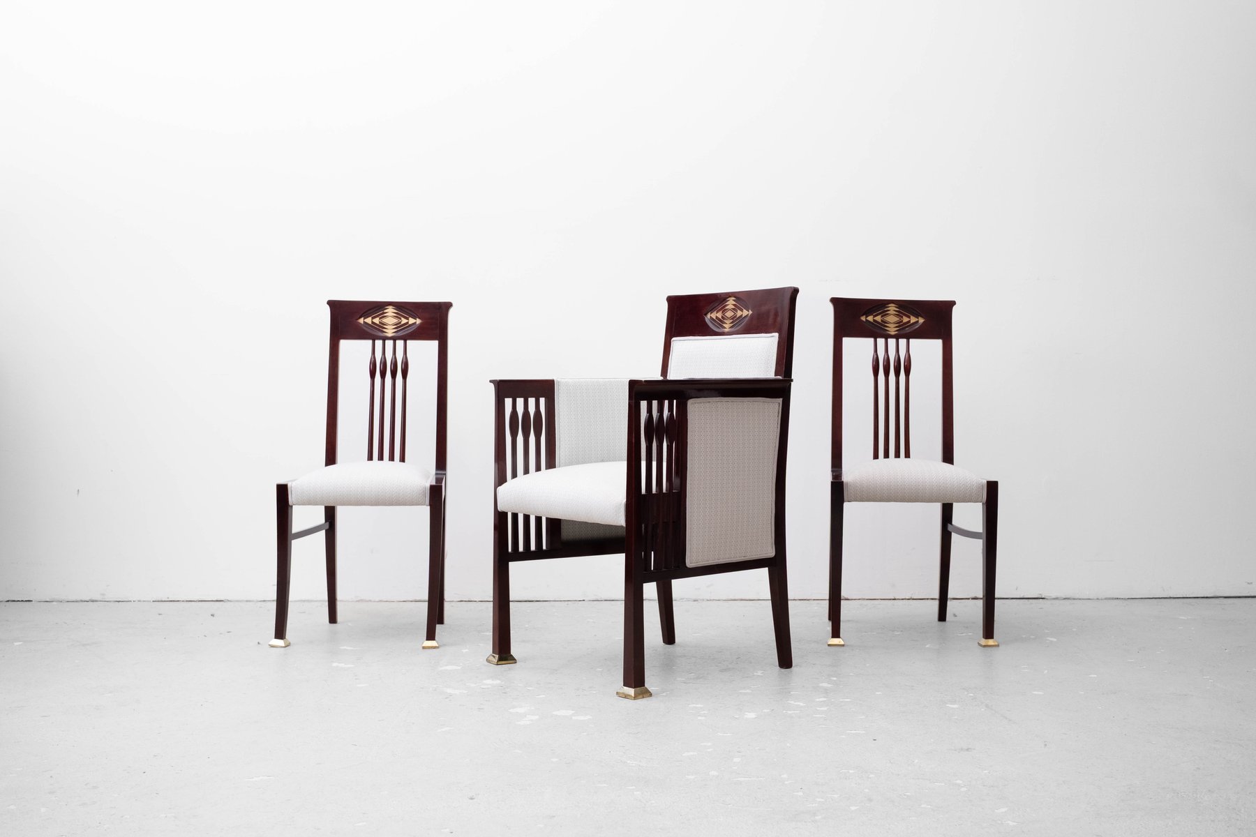 Antique Art Nouveau Seating Group by Hans Christiansen for Ludwig ...