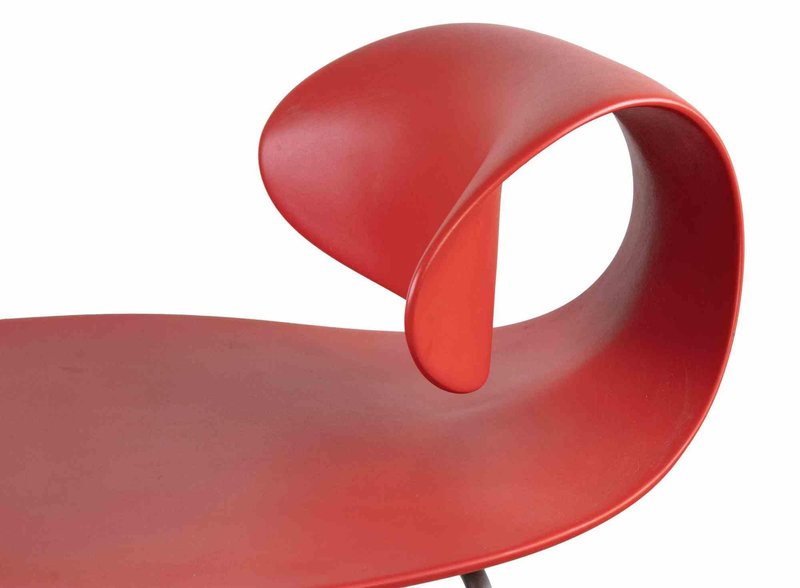 Red Maxima Stools by William Sawaya and Paolo Moroni, Italy, 1990s, Set ...