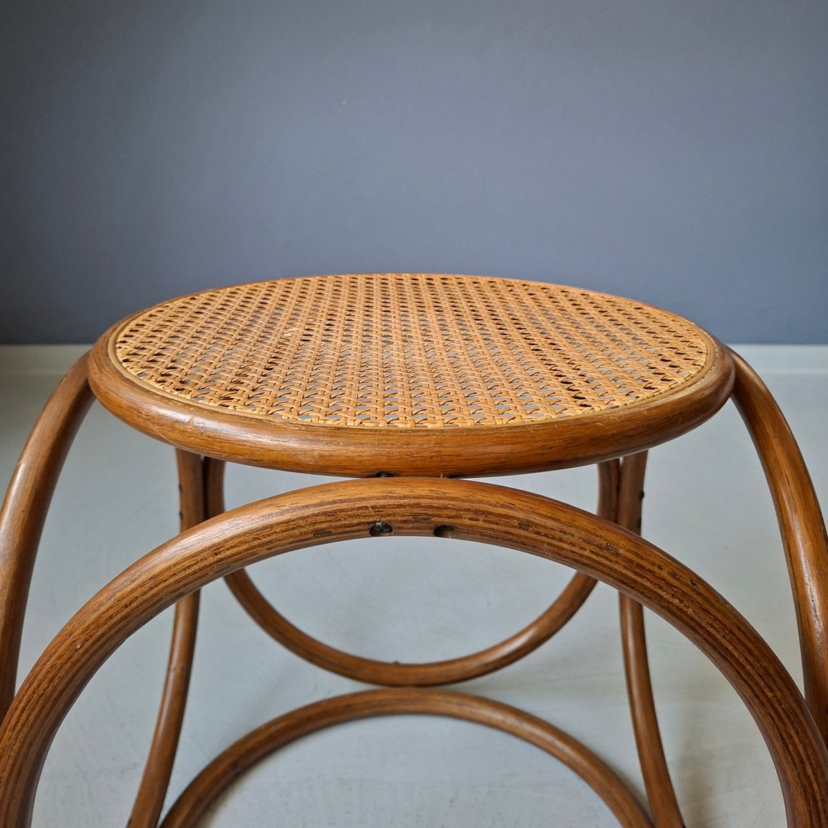 Posttabouret En Rotin