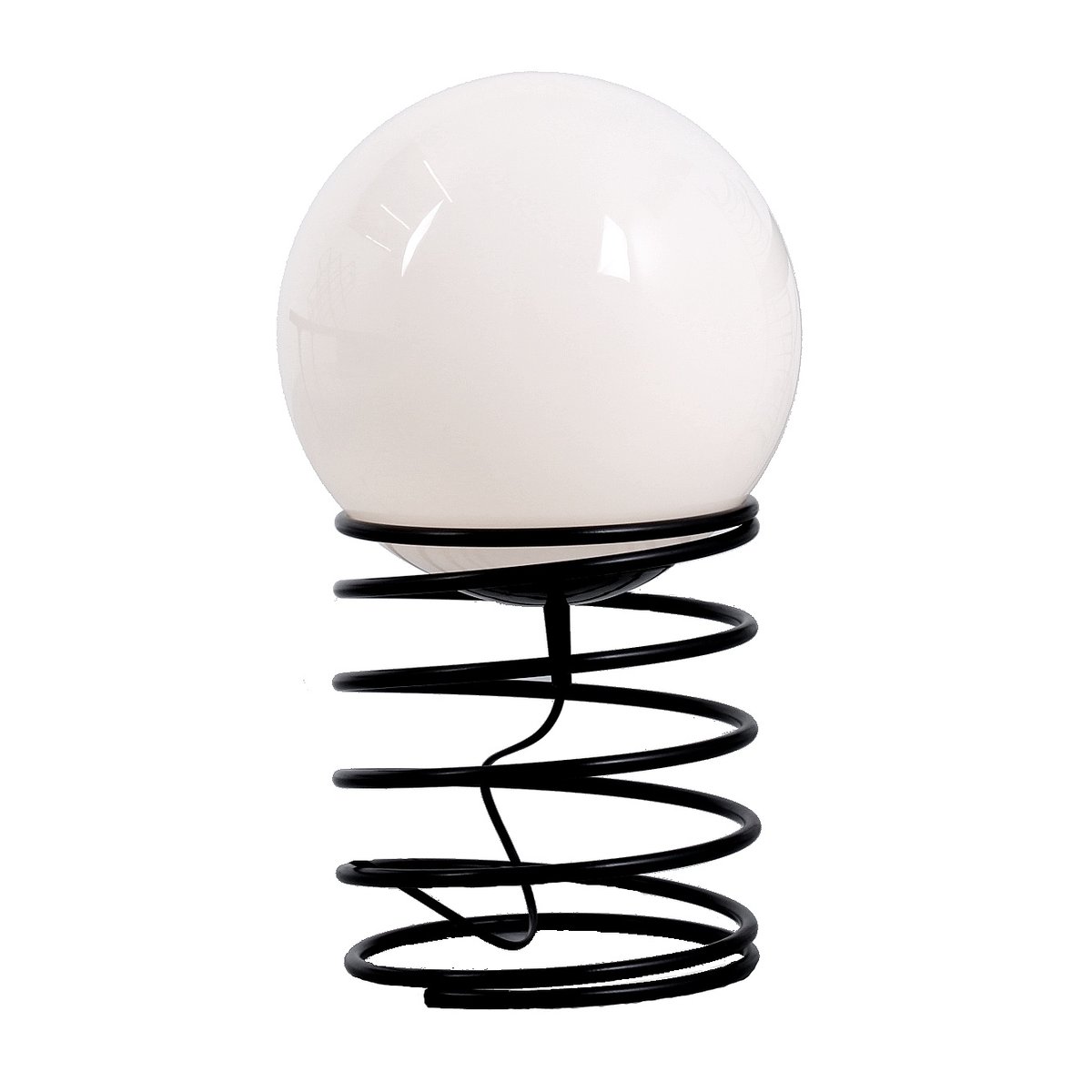 Large Pop Art Glass Globe Spring Table Lamp from Woja Lighting, 1970s ...