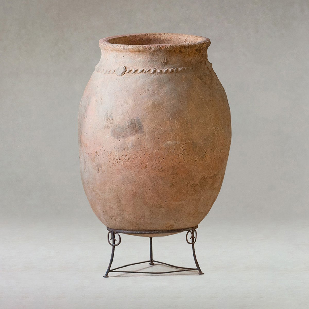 Antique Berber Unglazed Clay Storage Jar, Morocco, Early 20th Century ...