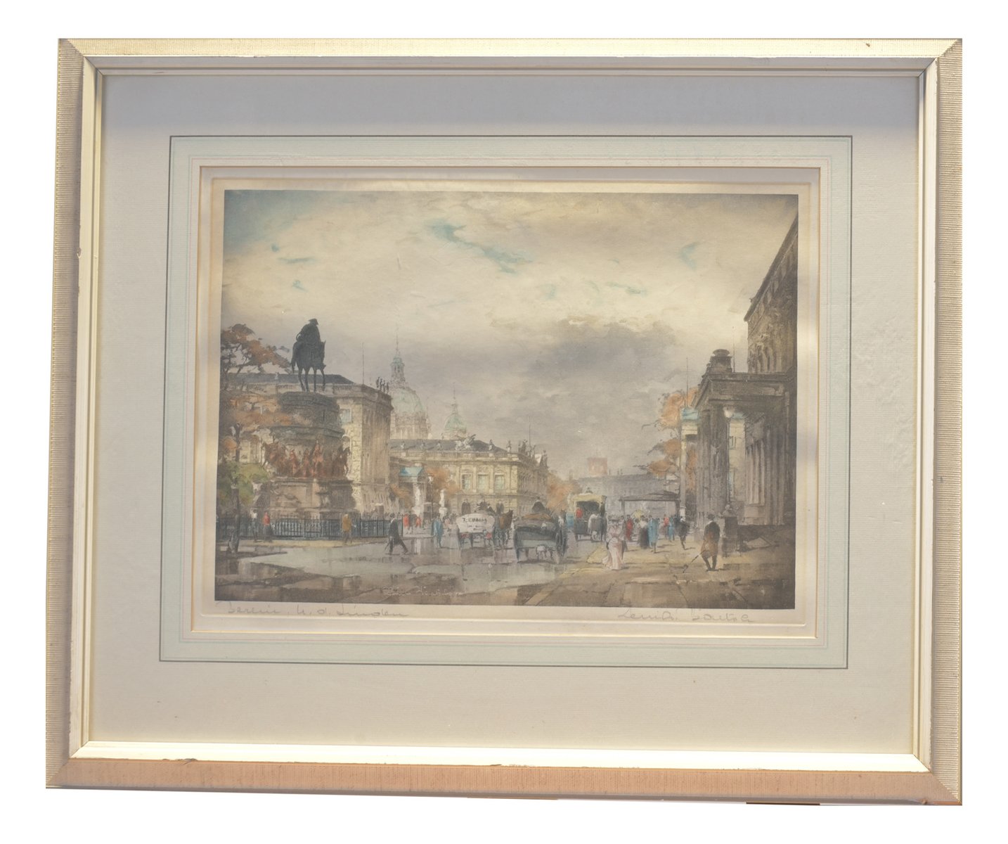 R, einhard BartschUnter den Linden, 1960, Lithograph for sale at Pamono