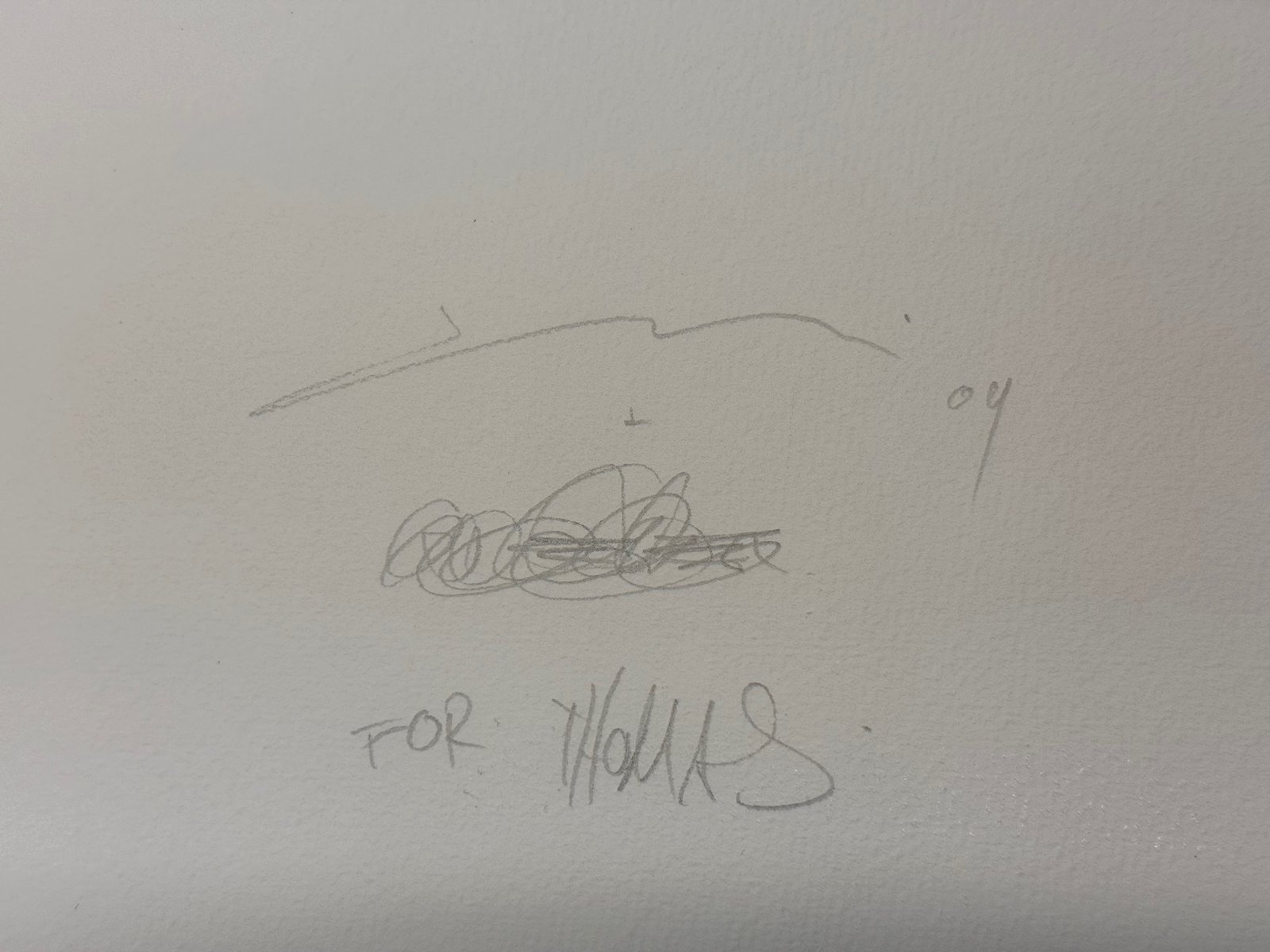 Primo Ministro italiano su YouTube, Drawing on Vellum, Illegibly Signed ...