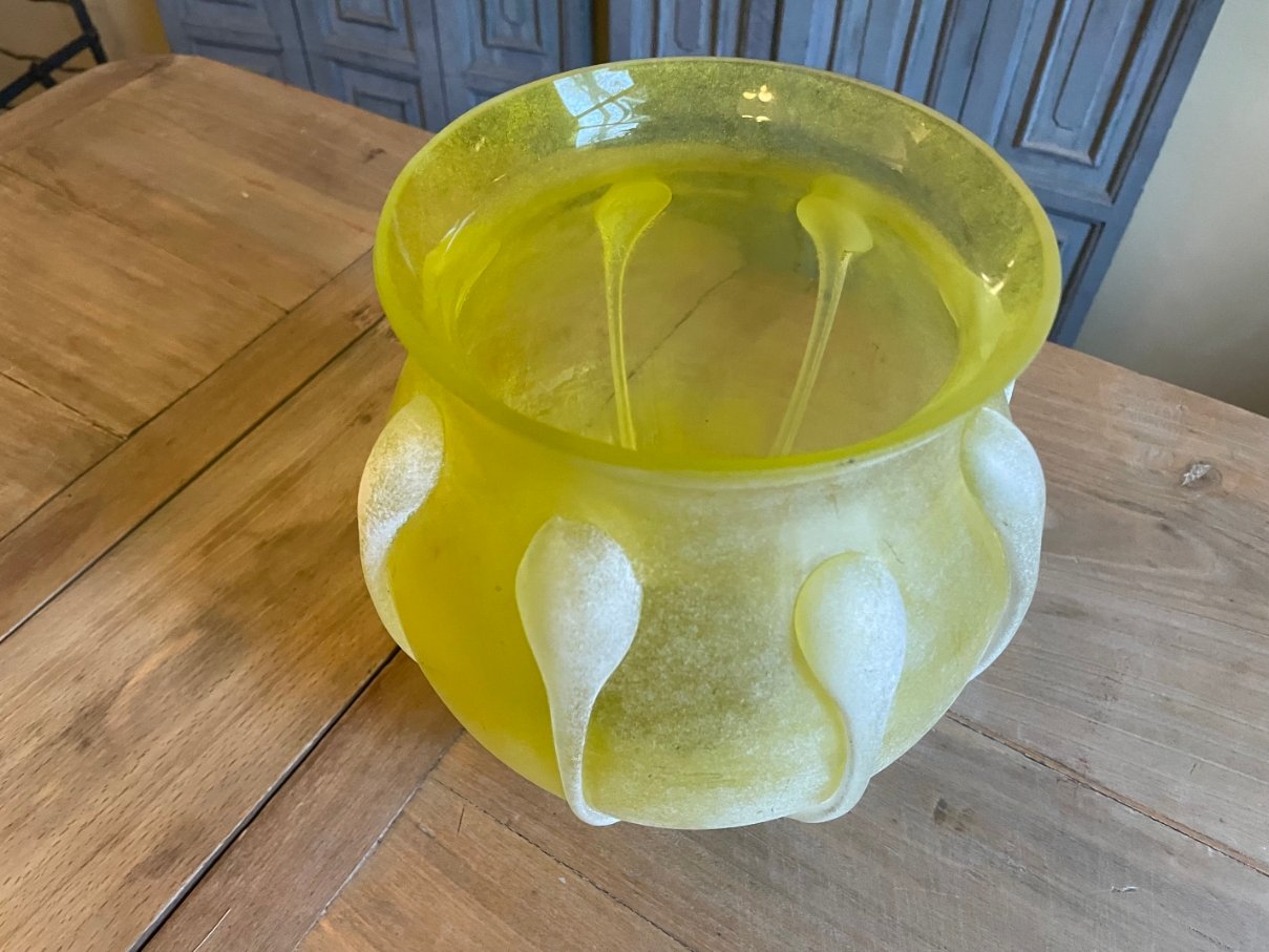 Vase Scavo Vintage en Verre de Murano, 1970s en vente sur Pamono