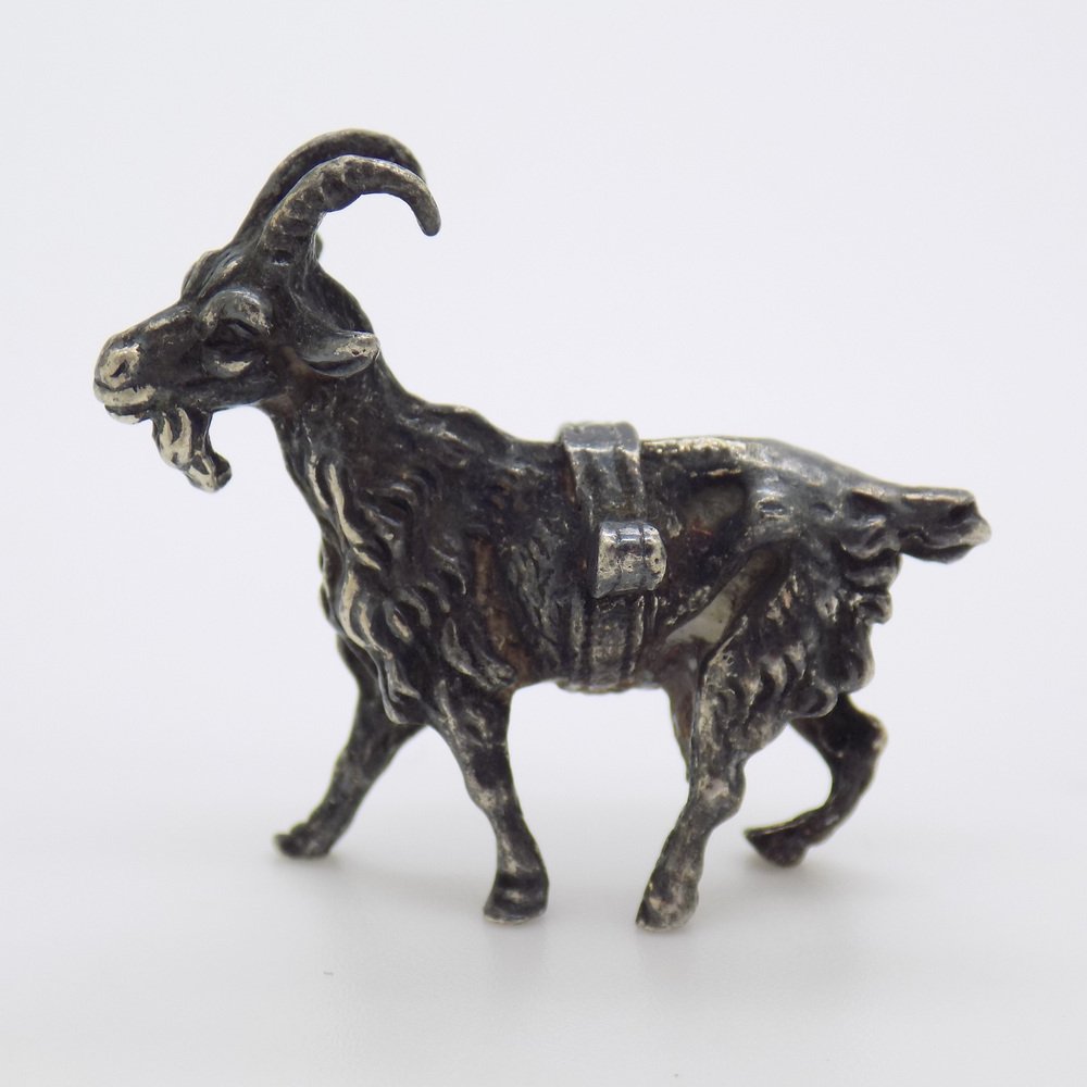Vintage Italian Handmade Silver Goat, 1960s for sale at Pamono