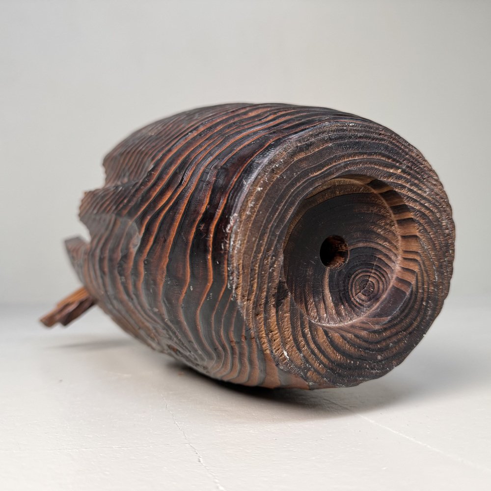 Vaso Sugi Ikebana in legno, Giappone, anni '60 in vendita su Pamono