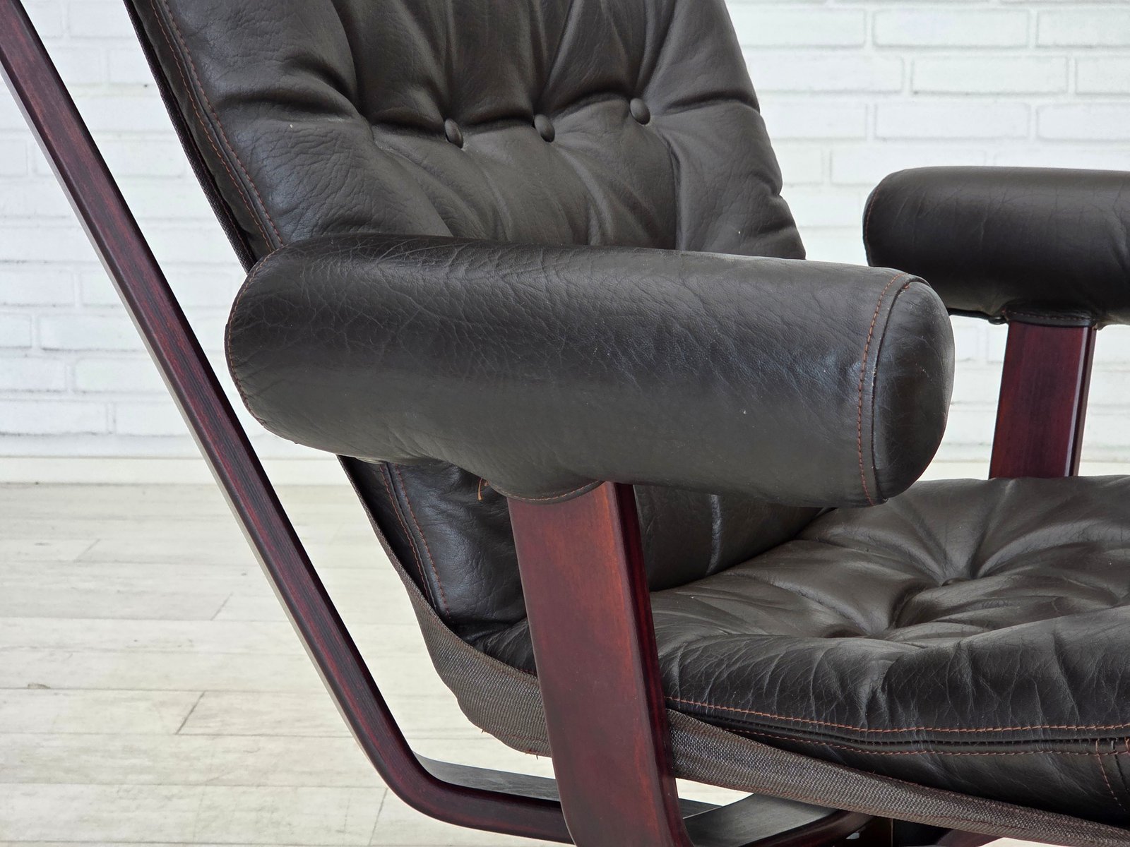 Vintage Norwegian Lounge Chair by Sigurd Ressel for Vatne Møbler, 1970s ...