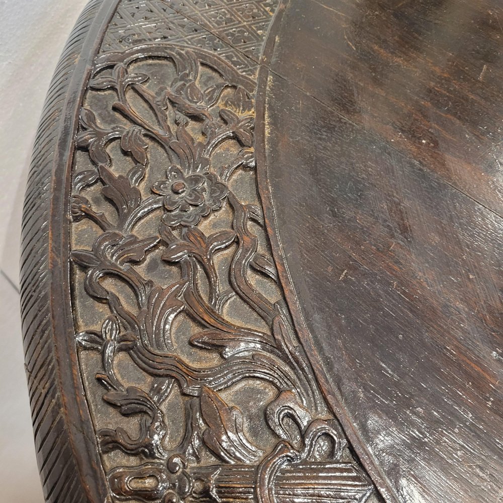 19th Century Anglo-Indian Padauk Center Table, India for sale at Pamono