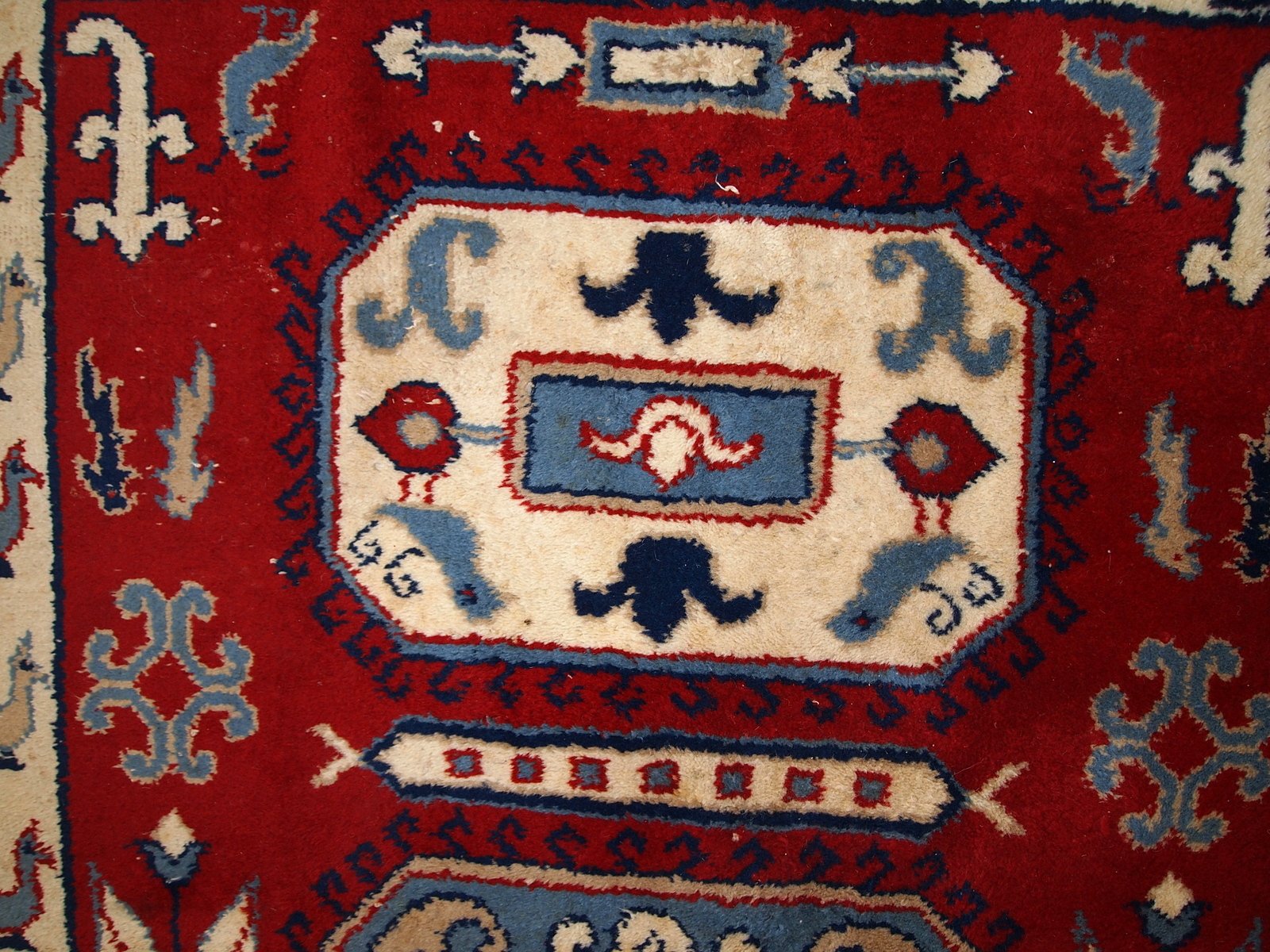 Vintage Russian Handmade Rug, 1970s for sale at Pamono