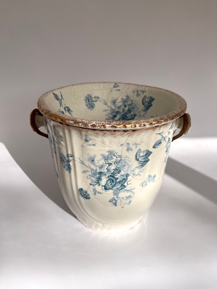 Vaso edoardiano antico in ceramica di John Maddock & Sons, fine XIX ...