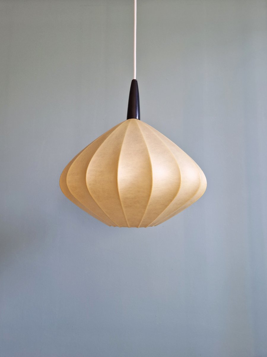 Vintage Cocoon Pendant Light, 1960 for sale at Pamono
