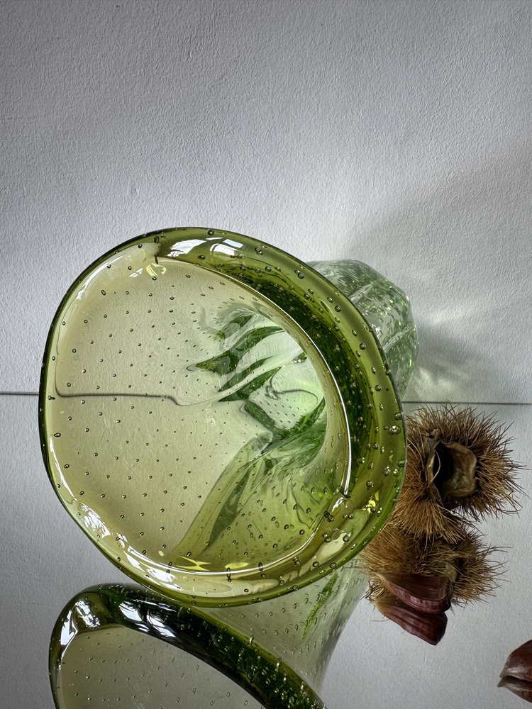 Czech Pizzicato Art Glass Vase by Hana Machovská for Mstišov Glassworks ...