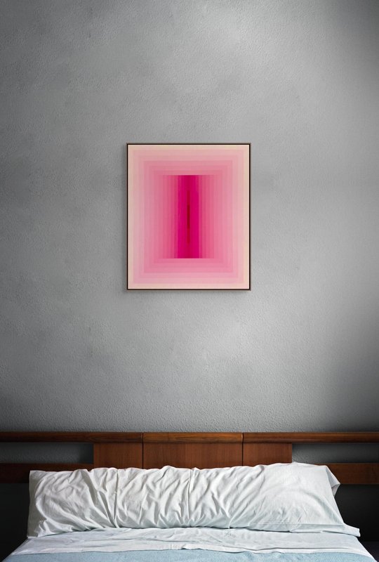 Andy Harwood, Light Consideration (Rose Madder), 2026, Acrilico su tela ...