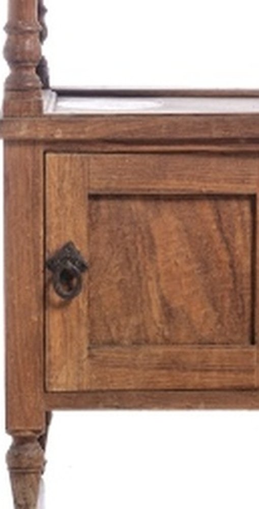 Mesita de noche portuguesa de madera de castaño en venta en Pamono