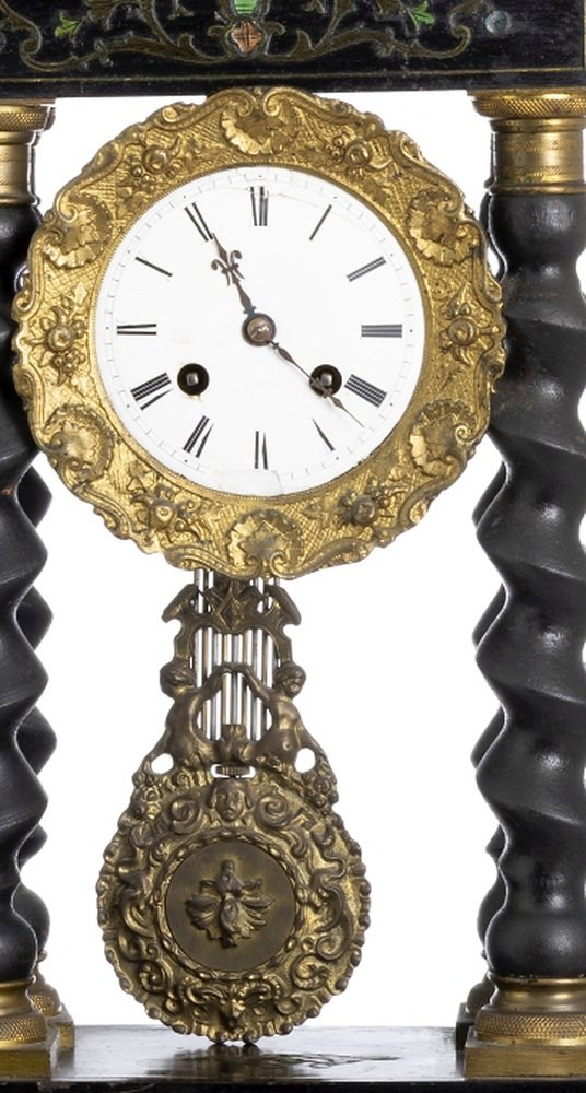 Empire Portico Table Clock, 1800s for sale at Pamono