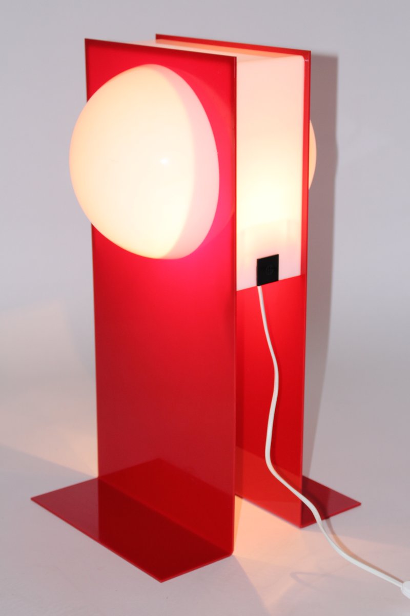 Postmodern Plastic Table Light, 1980s for sale at Pamono