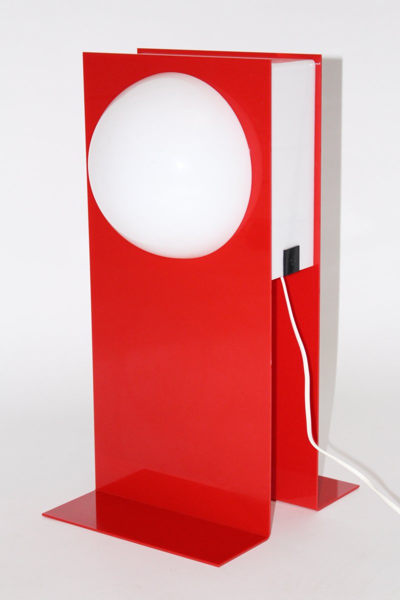 Postmodern Plastic Table Light, 1980s for sale at Pamono