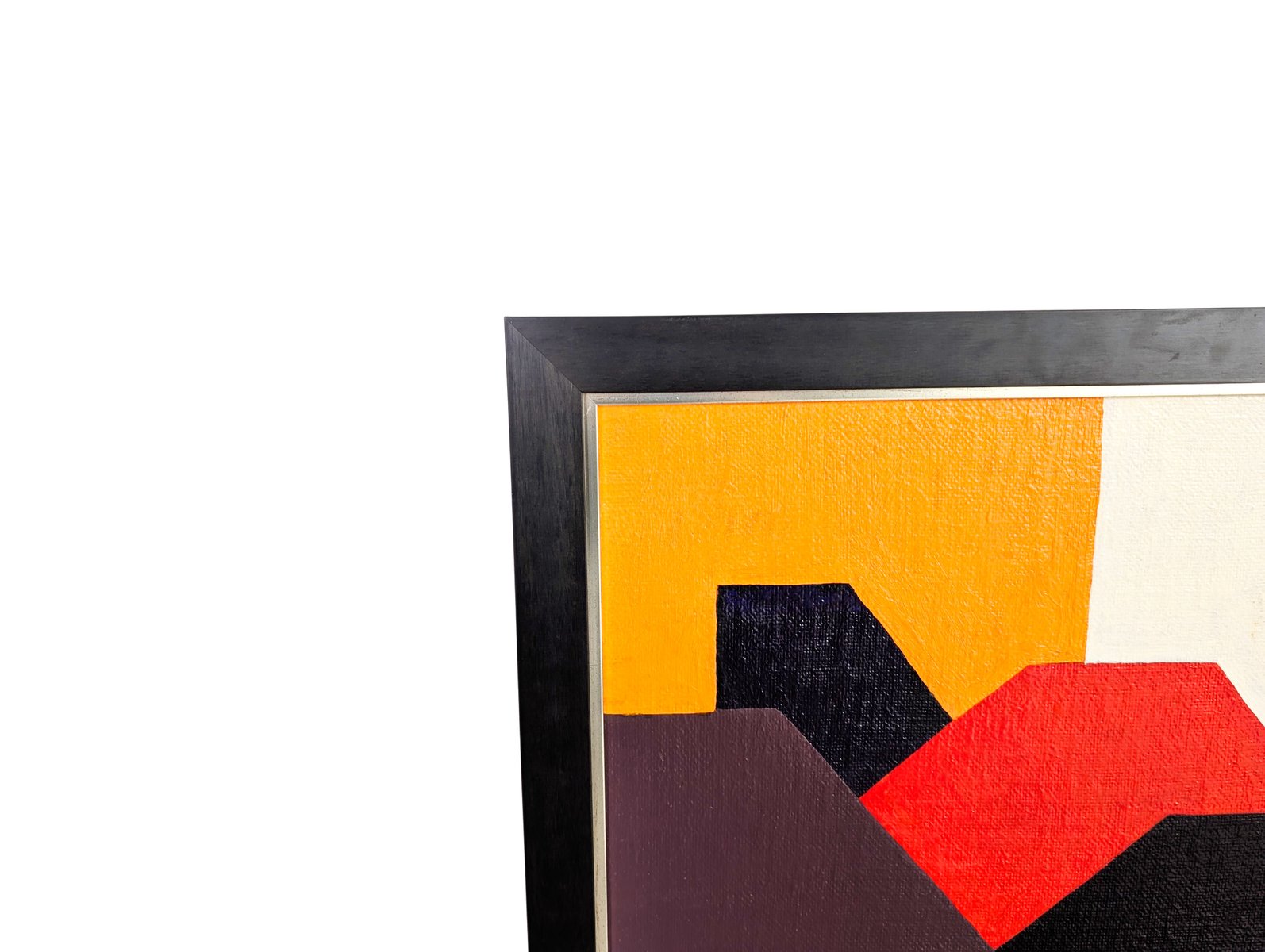 Charlotte Möck, Abstract Composition, Oil on Jute Canvas for sale at Pamono