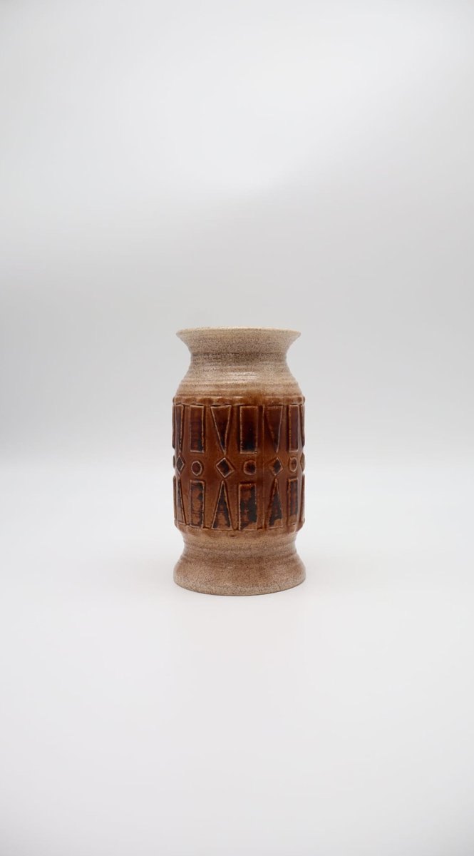 Mid-Century Modern Brutalist Ceramic Vase by Alfred Klein Keramik ...