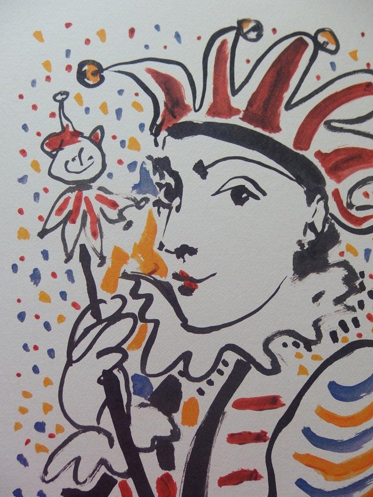 Pablo Picasso, Carnival, The Fool, Lithograph for sale at Pamono