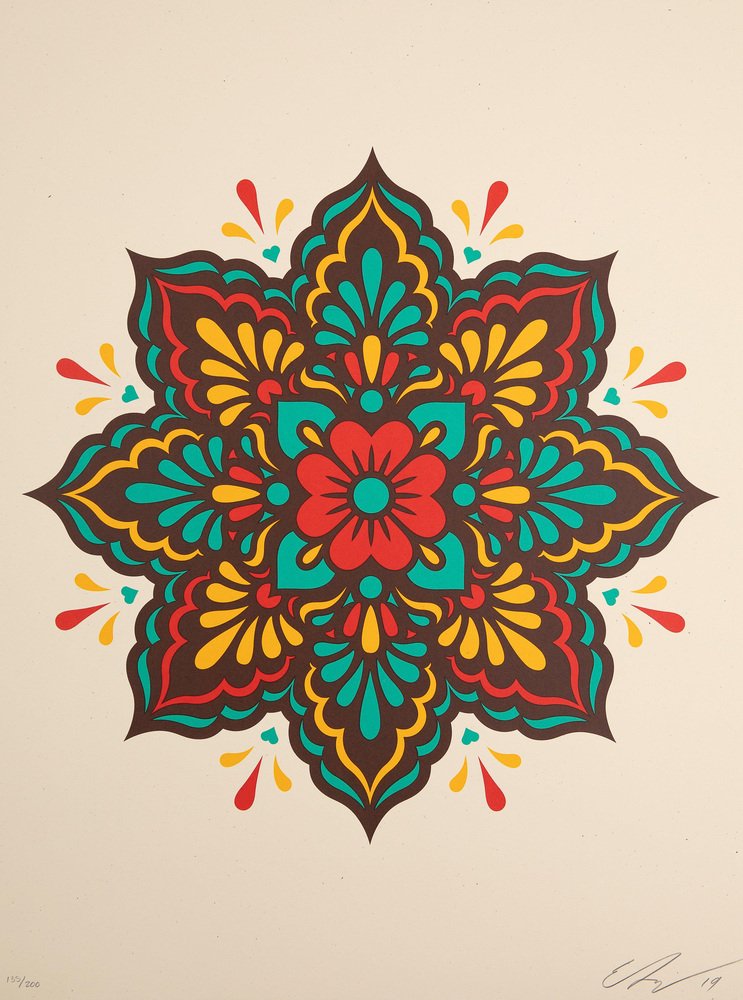 Ernesto Yerena, Bloom, Lithograph for sale at Pamono