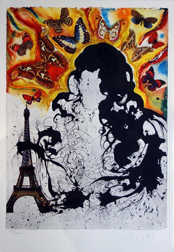 Salvador Dali, Suite Papillon, SNCF, Lithographie en vente sur Pamono