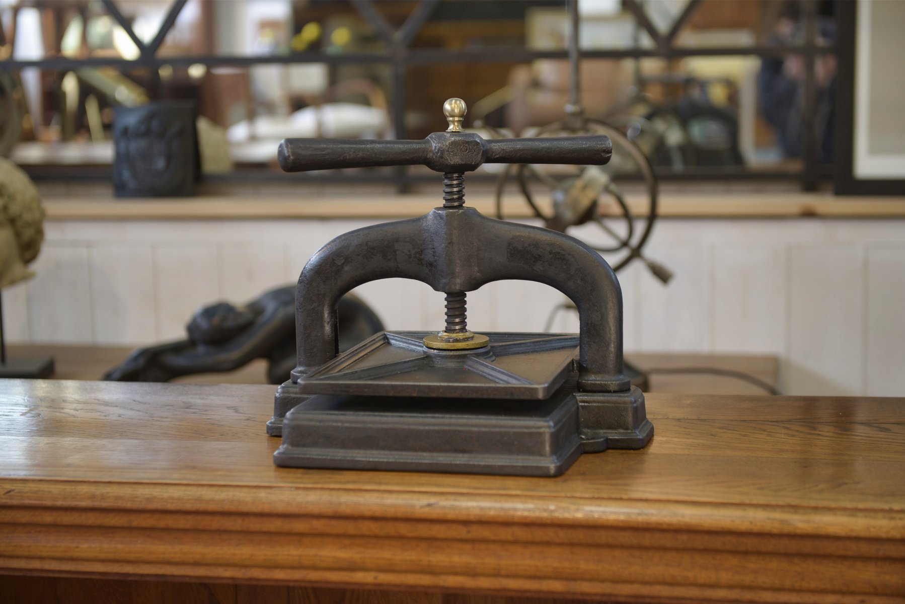 19th Century Cast Iron Bookbinding Press for sale at Pamono