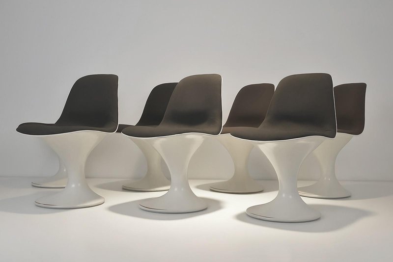 Swivel Chairs by Markus Farner + Walter Grunder for Vitra, 1965, Set of ...