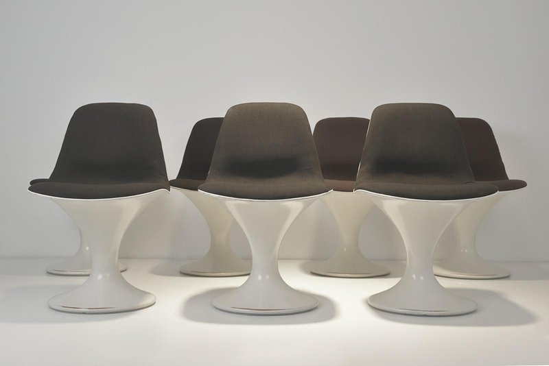Swivel Chairs by Markus Farner + Walter Grunder for Vitra, 1965, Set of ...